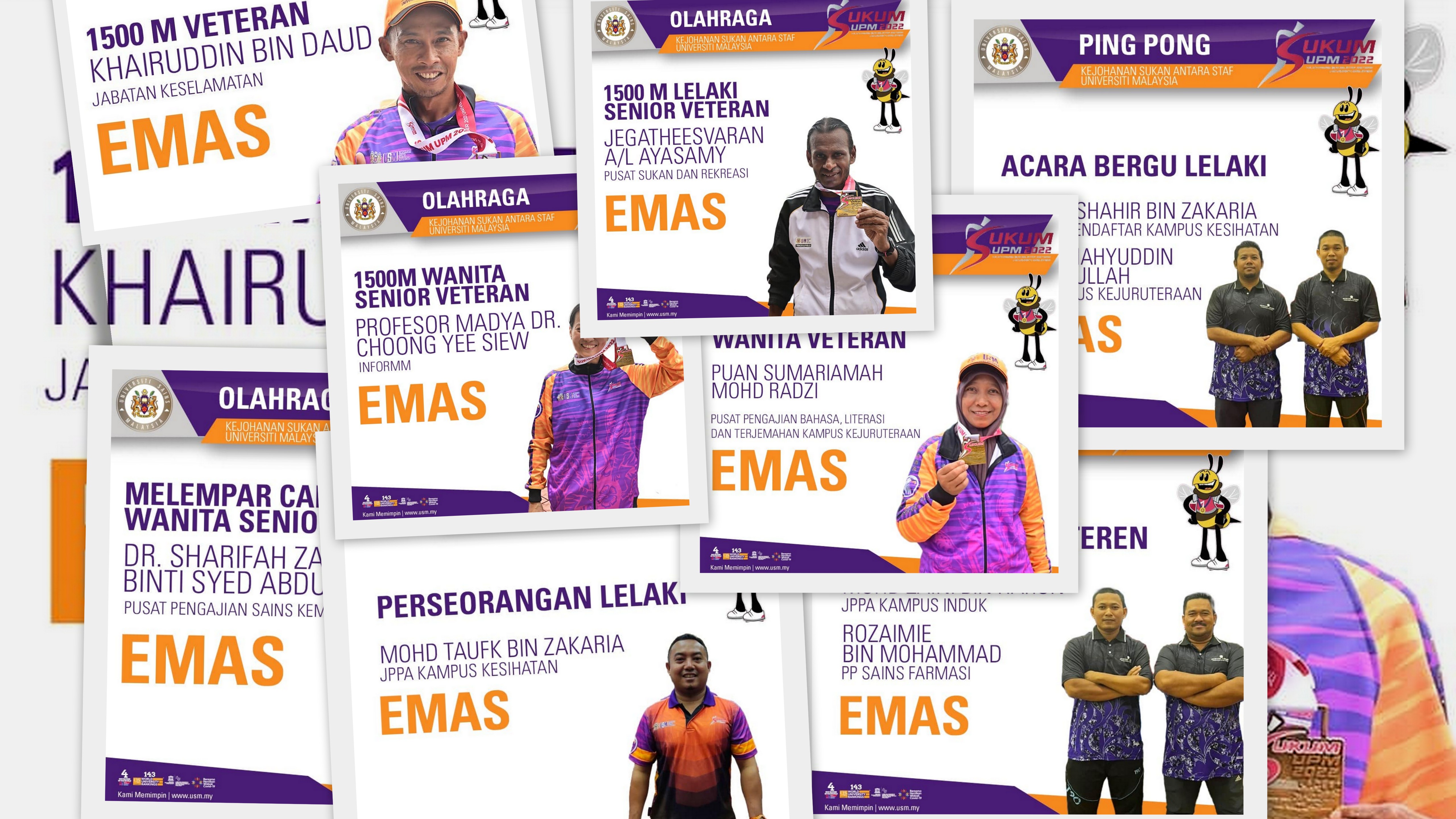 BERBEKALKAN TUJUH KATEGORI DI SUKUM 2022, KONTINJEN USM CEMERLANG TUAI ...